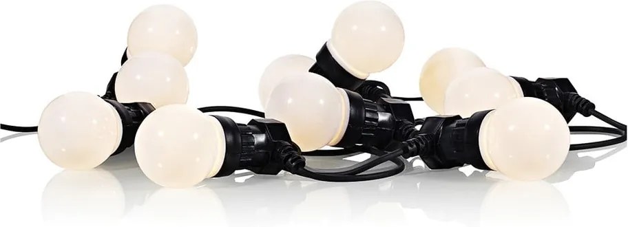 Černý LED světelný řetěz Markslöjd Dakke Black, 10 světýlek, délka 7,5 m