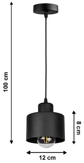 Lustr na lanku BODO 1xE27/60W/230V