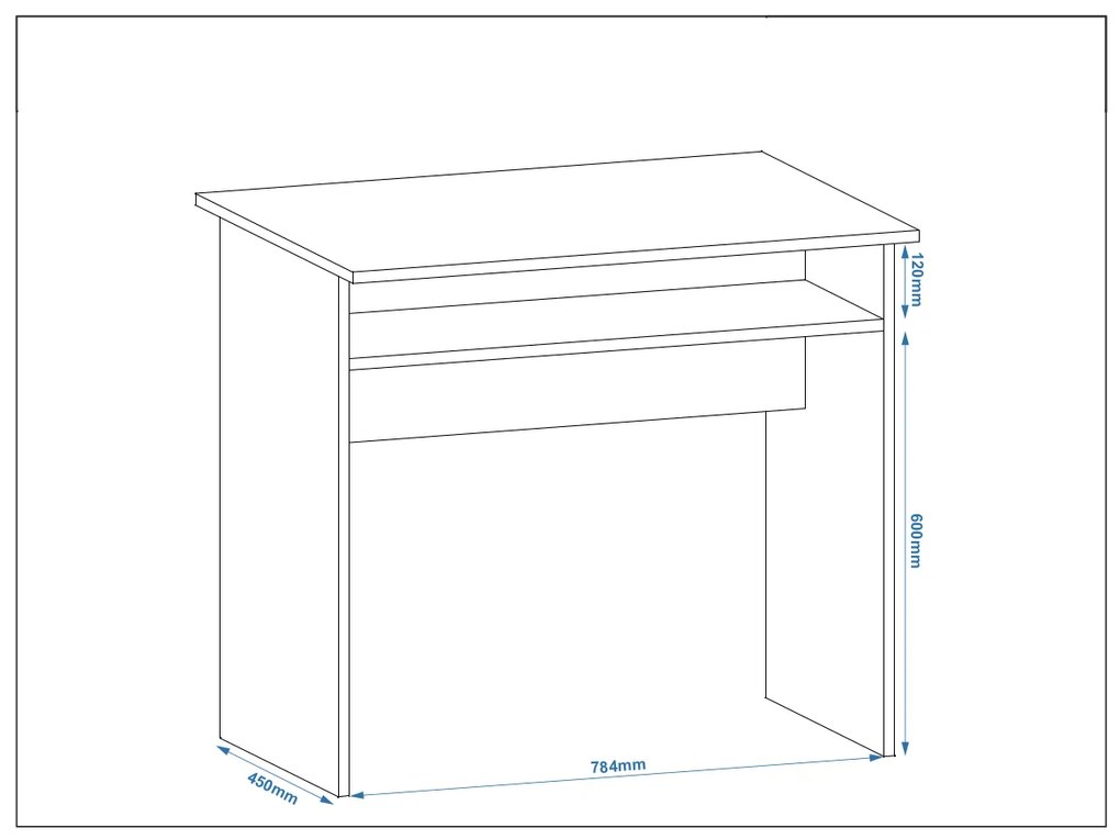 Vomaks unit, s.r.o. Psací stůl DINAMO Barva: wenge