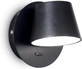 Nástěnné bodové LED svítidlo Ideal Lux Gim AP1 nero 167121 černé