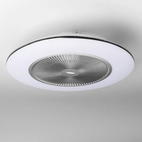 Brilagi - LED Stmívatelné svítidlo s ventilátorem AURA LED/38W/230V stříbrná +DO
