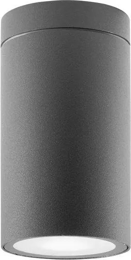 NV 9020021 Venkovní stropní svítidlo CERISE tmavě šedý hliník a skleněný difuzor GU10 1x7W IP54 220-240V bez žárovky - NOVA LUCE