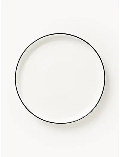 Porcelánové snídaňové talíře Facile, 2 ks