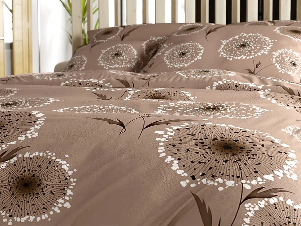 Mikroplyšové povlečení PAMPELINO světle hnědé Rozměr povlečení: 70 x 90 cm | 140 x 200 cm