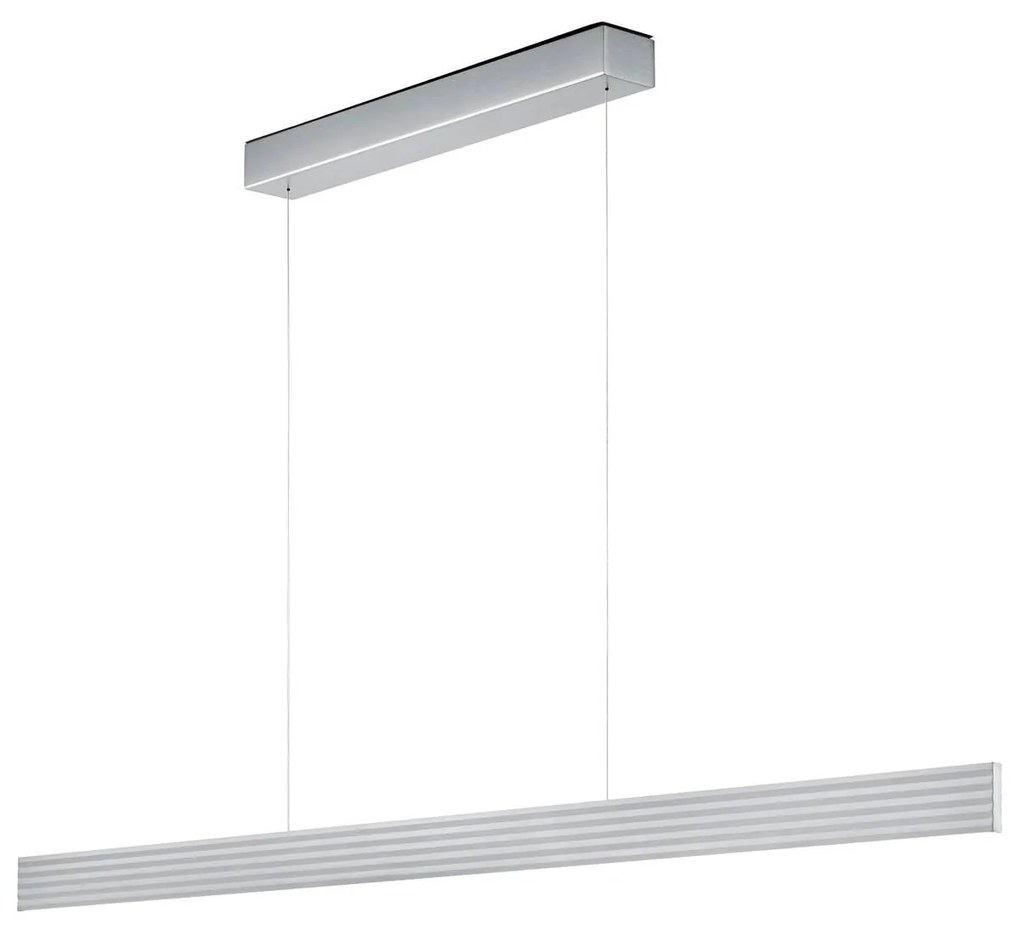 Závěsné svítidlo LED Fara, nahoru/dolů, délka 132 cm nikl