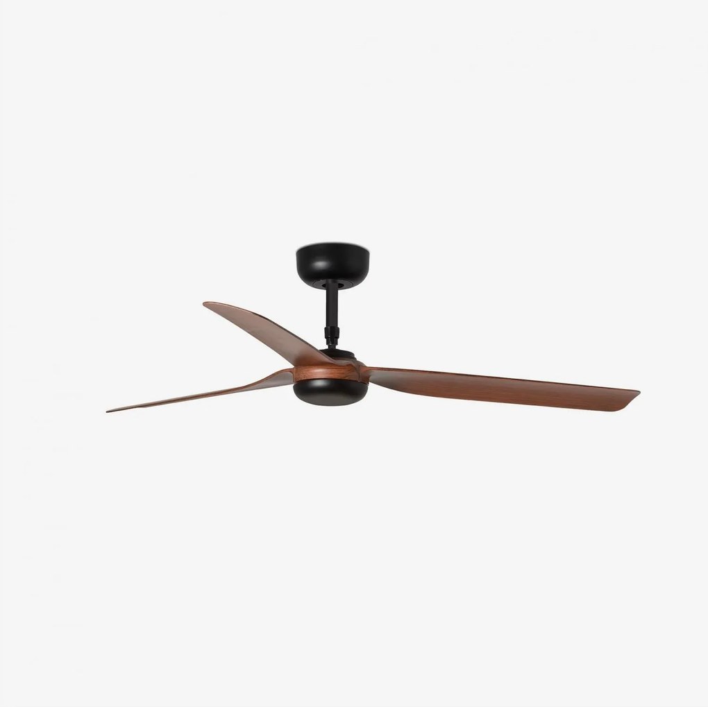 FARO 33817 PUNT M, černá/tmavé dřevo, stropní ventilátor s DC motorem - FARO