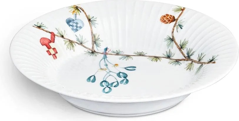 Kähler Hammershoi Christmas porcelánový hluboký talíř 21 cm, white, 693203
