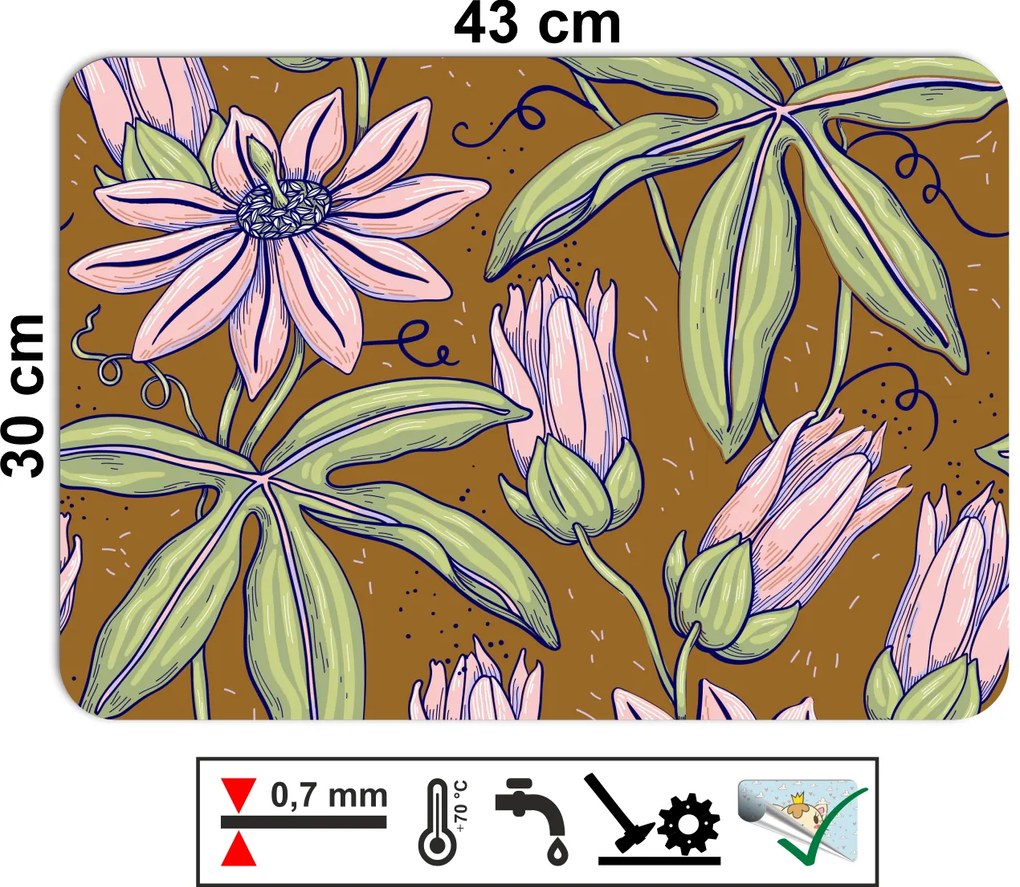 PokojovaDekorace.cz, Prostírání - 761, Kytky, 43x30cm