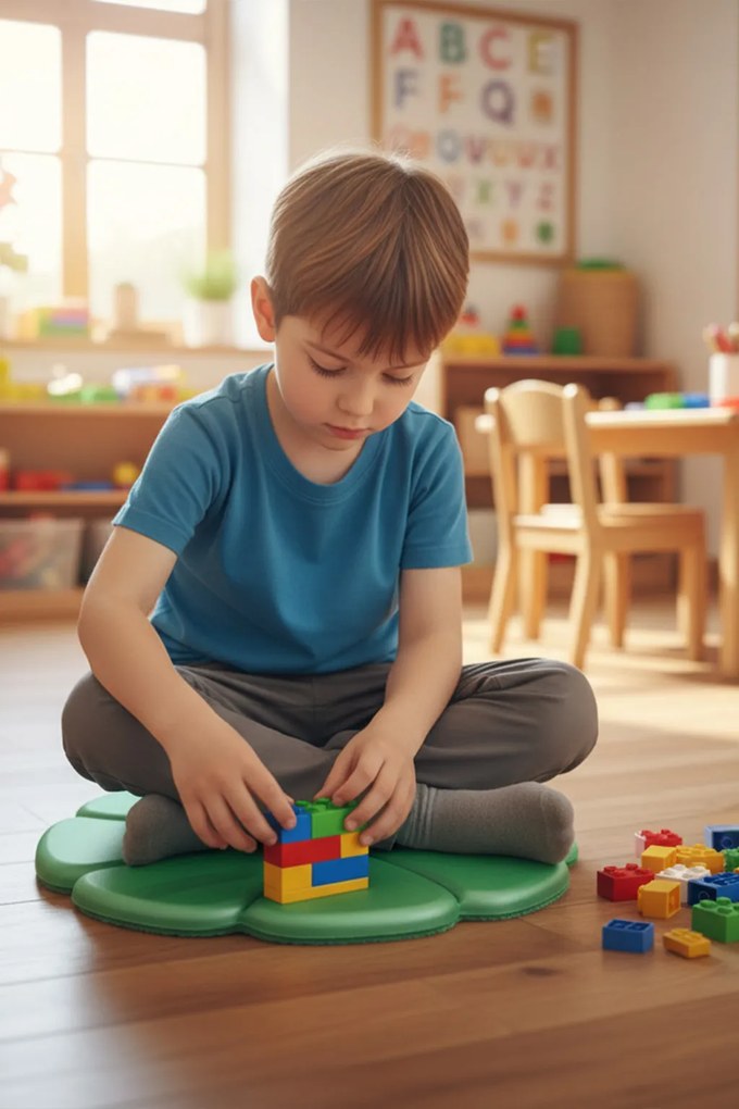 VYLEN s.r.o. Pěnový podsedák KYTKA Barva: 50 Modrá