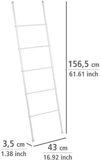 WENKO 22508100 - Držák ručníků VIVA 43x156,5 cm bílá