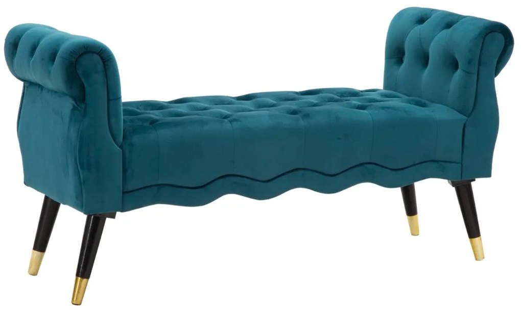 Designová lavice Dandelion 120 cm petrolejová