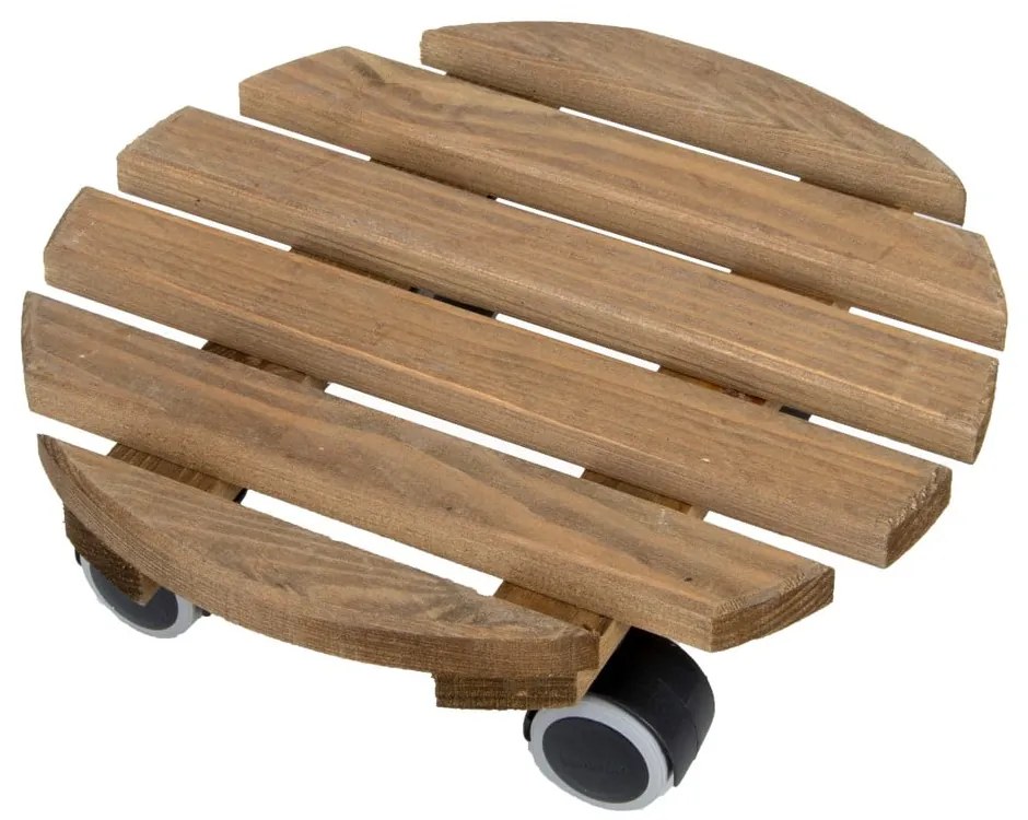 Dřevěný pojízdný podstavec pod květináč ø 29 cm (výška 8 cm) Indoor – Esschert Design