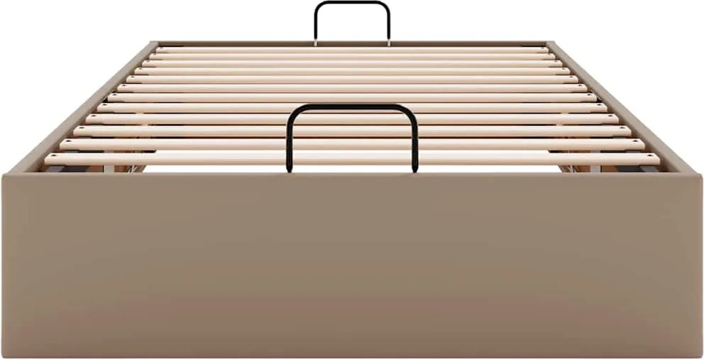 Osmanský rám postele bez matrace cappuccino 90x200cm umělá kůže 3310783