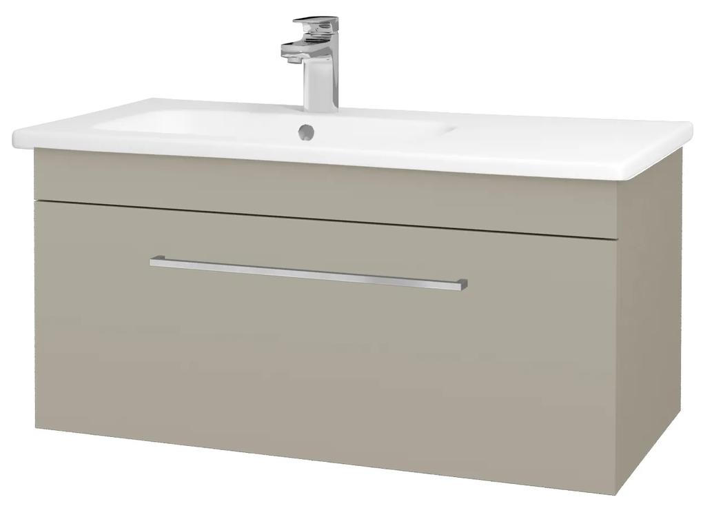 Dřevojas Koupelnová skříň ASTON SZZ 90 Varianta: N01 Bílá lesk / Úchytka T01 / D15 Nebraska