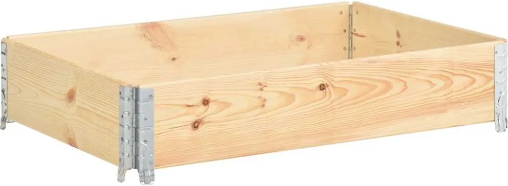 Vyvýšený záhon 50 x 100 cm masivní borové dřevo 3055164