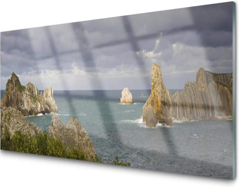 Obraz na skle Moře Skály Krajina