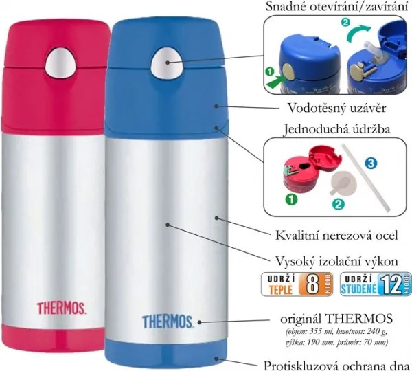 Thermos Dětská termoska - fotbal 355 ml