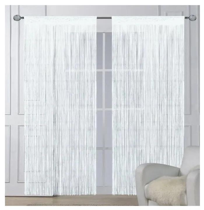 M&K Provázková záclona bílá, 150 x 180 cm, 2 ks | BIANO