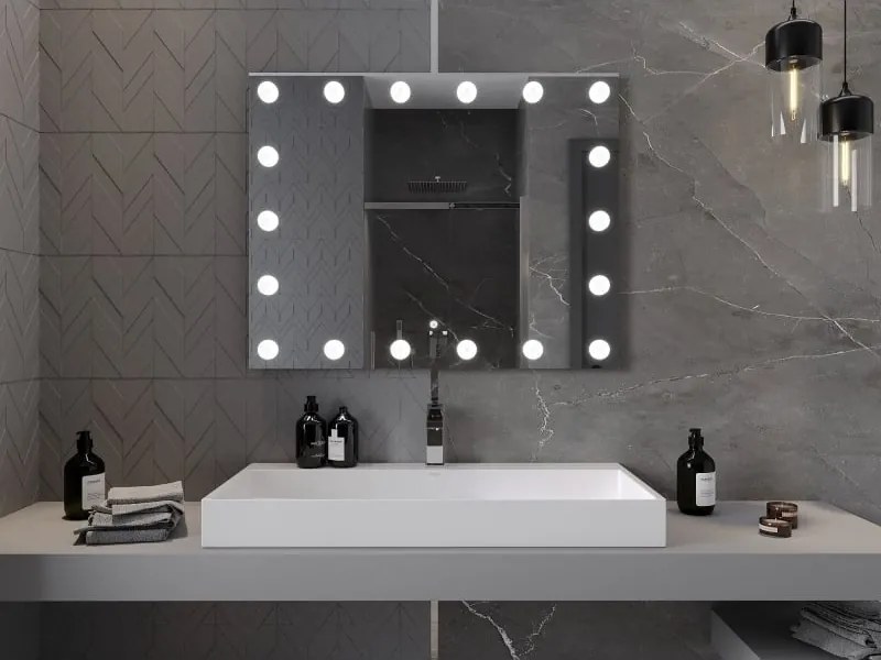 Mexen Dona koupelnové zrcadlo s podsvícením 100 x 80 cm, LED 6000K, protimlžící - 9818-100-080-611-00