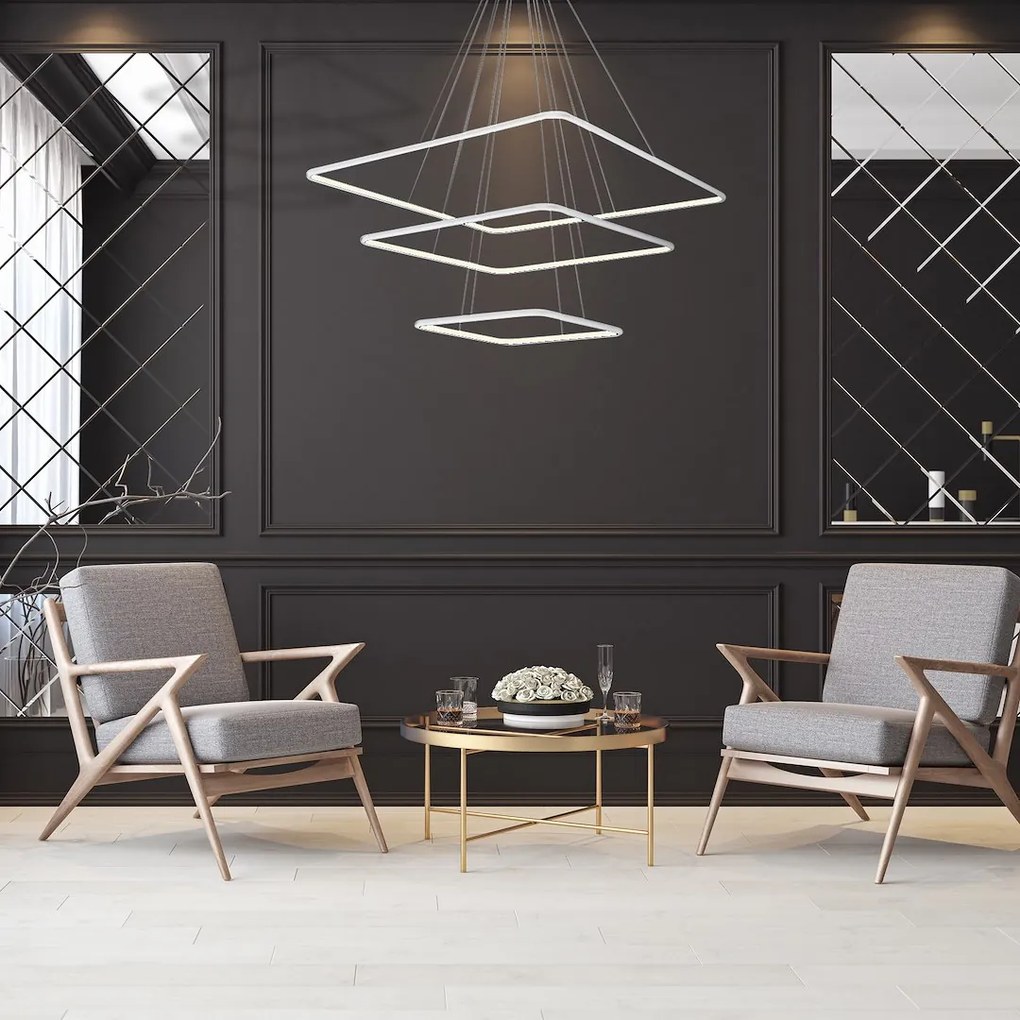 Závěsné LED svítidlo Nix, 3x LED 117w, 3000k, w