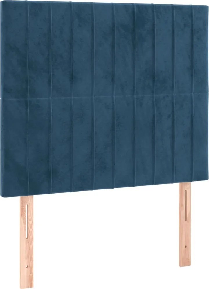 vidaXL Rám postele bez matrace 90 x 200 cm samet [3125856] Barva: Černá