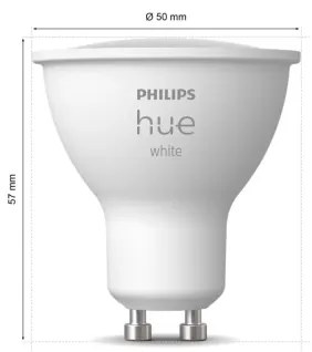 LED Stmívatelná žárovka Philips Hue WHITE GU10/4,2W/230V 2700K