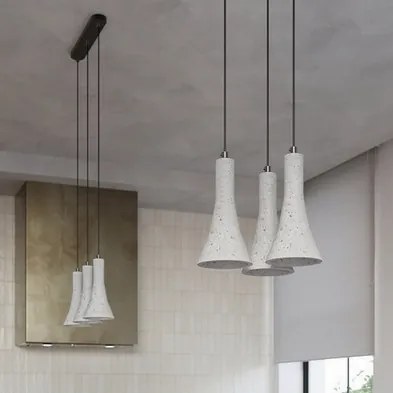 Závěsné svítidlo SOLLUX REA 3L beton E14 3x12W bez žárovky SL.1225