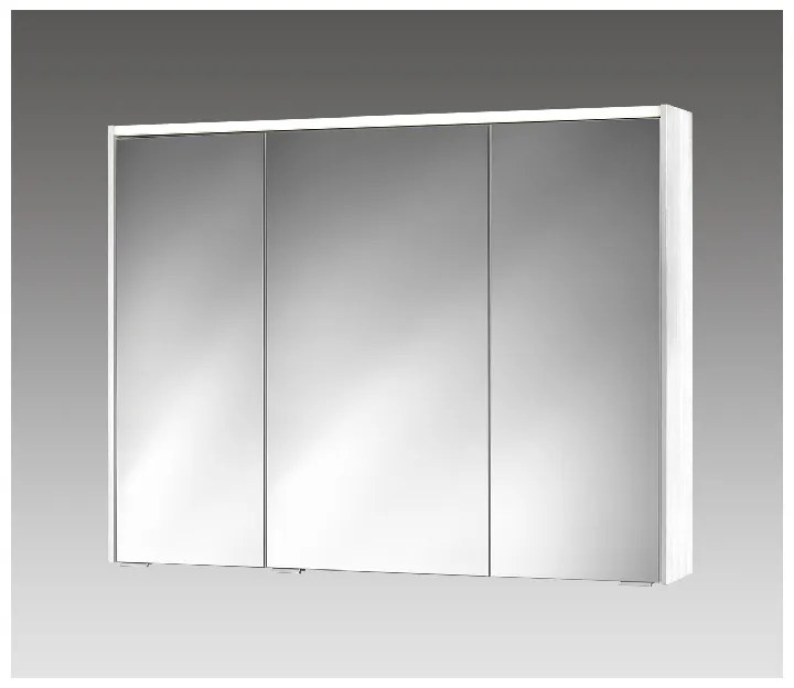 Jokey Plastik JOKEY KHX 100 dřevěný dekor-bílá zrcadlová skříňka MDF 251013020-0111
