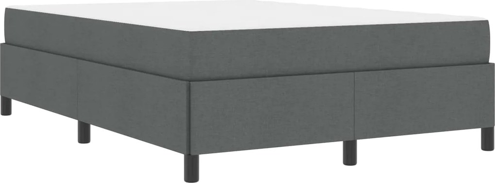 Postel s boxspringem Tmavě šedá 160 x 200 cm textil 3398872