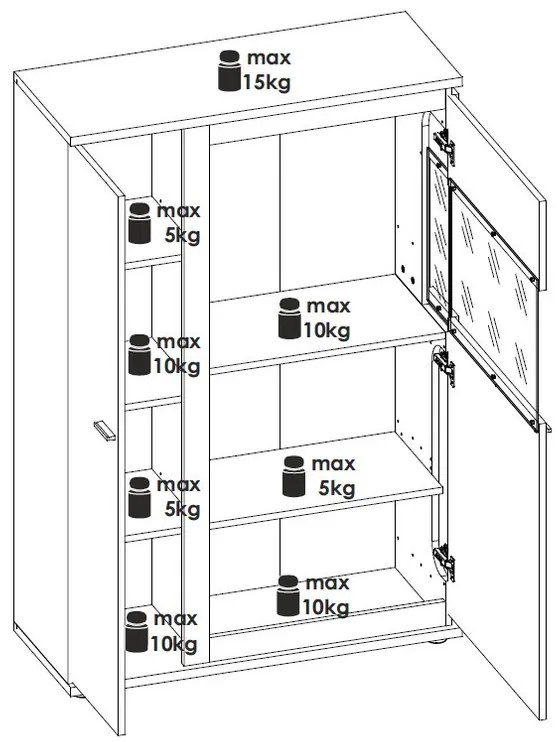 Nízká vitrína Salinas