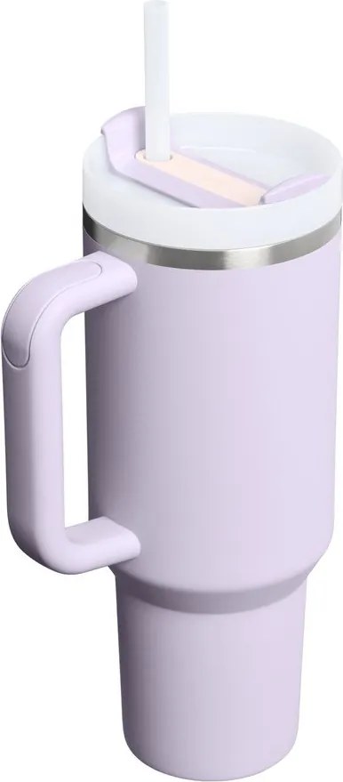 Termoska s brčkem z nerezové oceli v levandulové barvě 1,18 l Quencher H2.O FlowState™ Tumbler Purple Dust – Stanley
