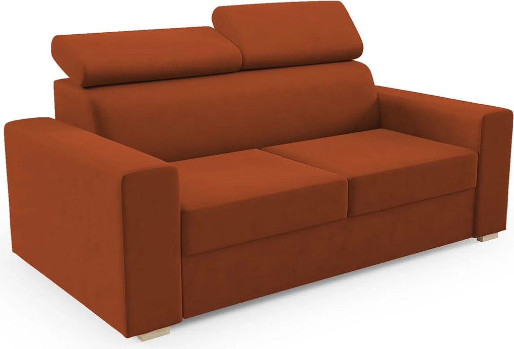 Eka Pohovka ADELA, 174 cm Barva látky: Cihlová (Kronos 39)