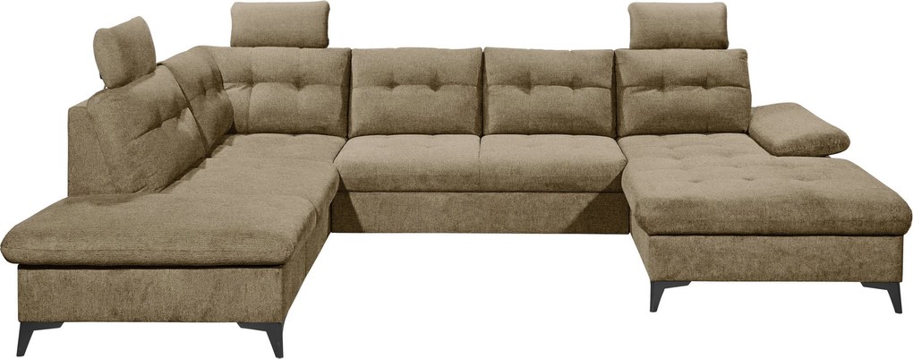 XXXLutz SEDACÍ SOUPRAVA, textil, pískové barvy MID.YOU - Sedací soupravy - 002220053715