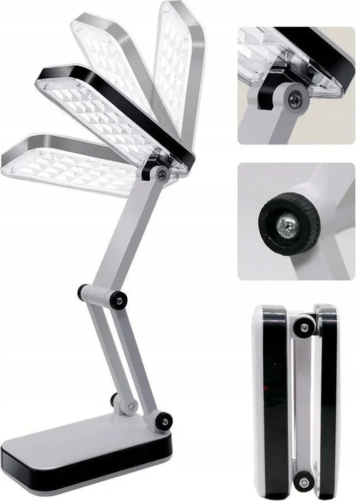 RETOO Stolní LED lampa s 24 LED diodami a napájením na USB kabel - YT-666