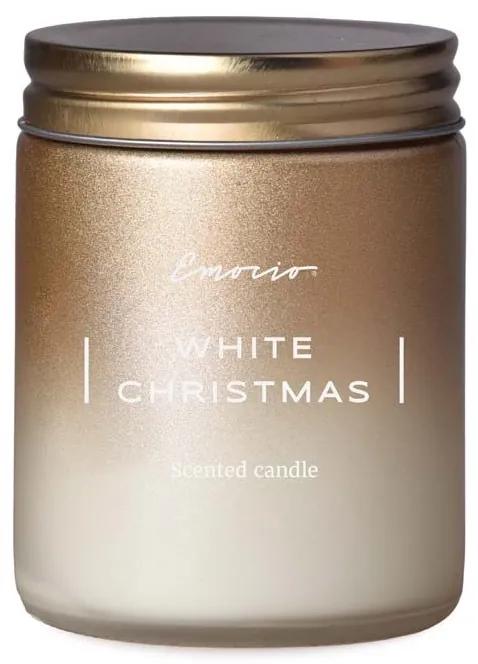 Emocio sklo 74x95 mm s plechovým víčkem vonná svíčka, White Christmas