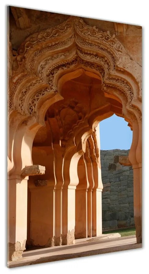 Wallmuralia Vertikální Fotoobraz na skle Lotus Mahal Hampi 50x100