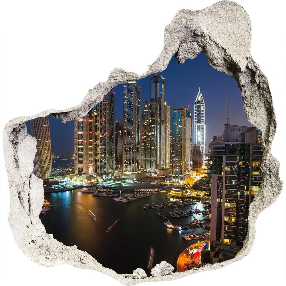 Wallmuralia Fototapeta díra na zeď Marina Dubaj 75x75 cm