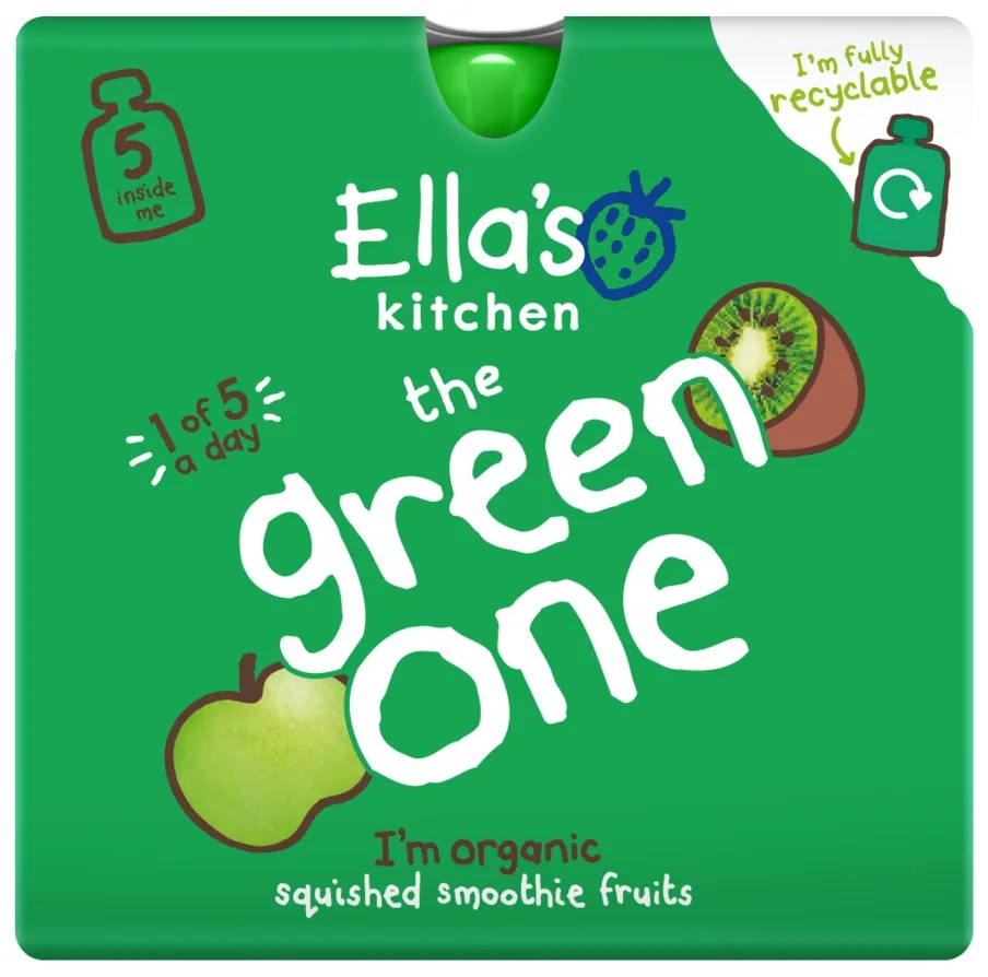 Ella's Kitchen BIO Green One Kiwi s jablkem a banánem (5x90 g)