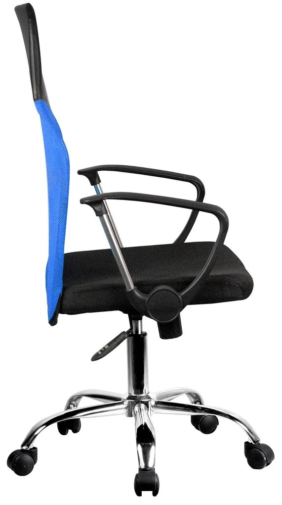 Kancelářská židle FULL na kolečkách modrá/černá