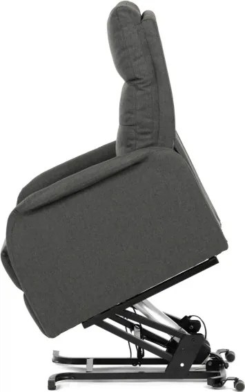 Polohovací křeslo šedé, elektrické TV-5482 GREY2