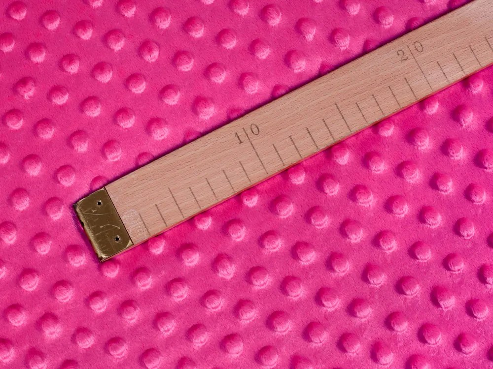 Biante Dětský povlak na polštář Minky 3D puntíky MKP-018 Purpurový 30 x 50 cm
