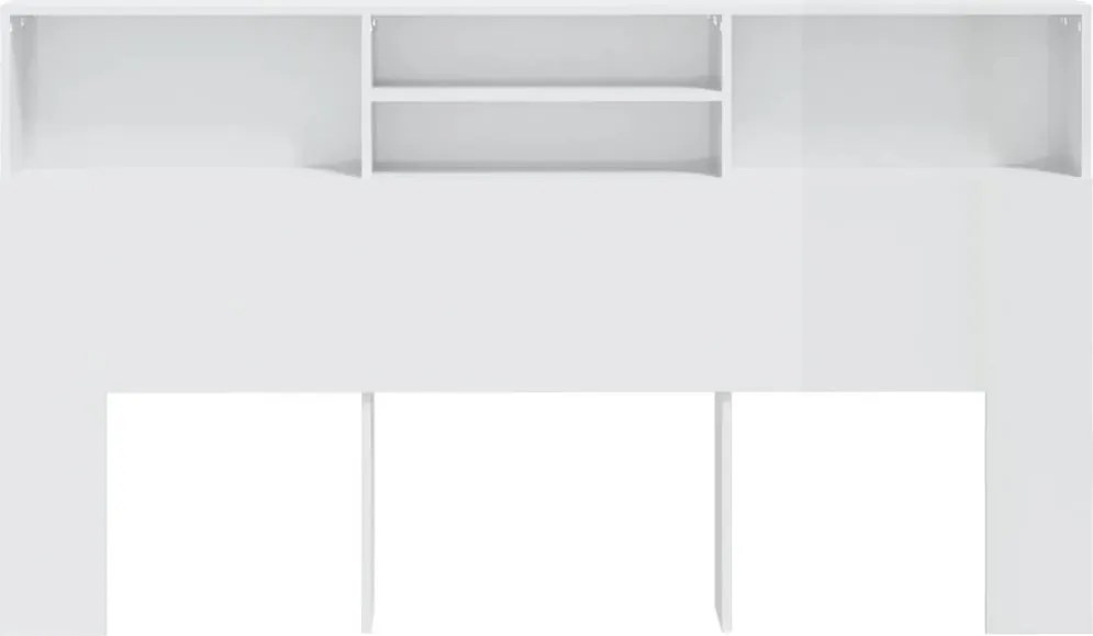 vidaXL Čelo postele s úložným prostorem 180 x 19 x 103,5 cm [811884] Barva: Bílá