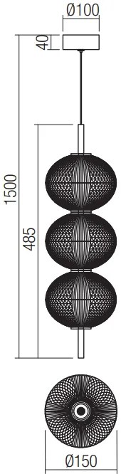 Světla a lustry REDO GROUP Designové závěsné světlo Redo Ventura/LED 20W/3000K