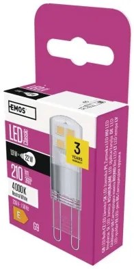 Emos lighting LED žárovka Classic JC / G9 / 1,9 W (22 W) / 210 lm / neutrální bílá 1525736407
