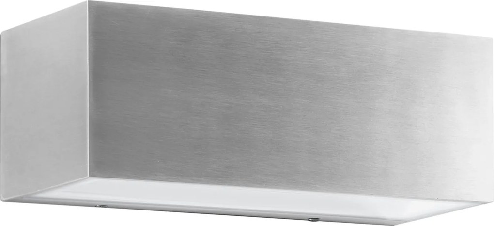 FAN LED-W-TWIN-XL NIK Venkovní nástěnné svítidlo LED TWIN nikl hliník 35W 4440lm 4000K IP54 10,8x30x12 cm - FANEUROPE