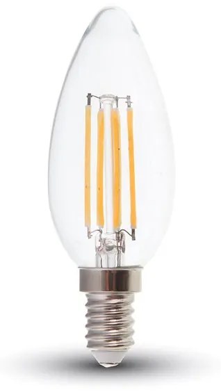 Akce: Retro LED žárovka E14 4W 400lm teplá, filament 3+1