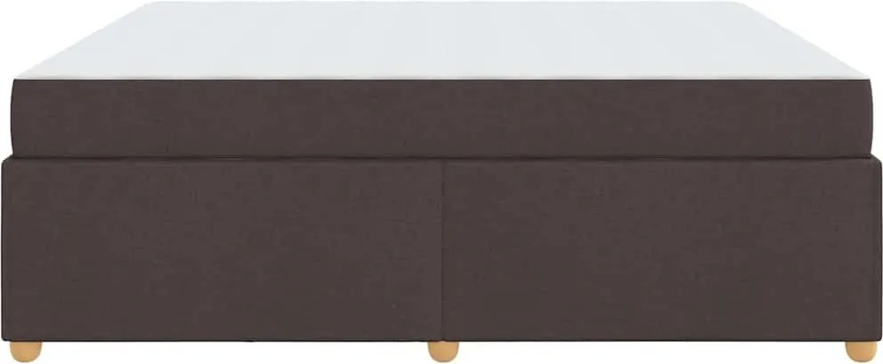 Rám postele s matrací Tmavě hnědá 180 x 200 cm textil 3399373