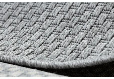 koberec kulatý TIMO 6272 SISAL venkovní světle šedá velikost kruh 200 cm | krásné koberce cz