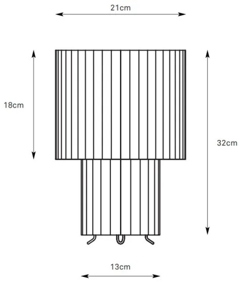 Markslöjd 108895 - Stolní lampa CATIS 1xE27/60W/230V 32 cm bílá