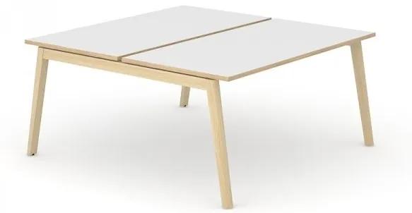 NARBUTAS - Dvoumístný pracovní stůl NOVA WOOD lamino 140x144 cm